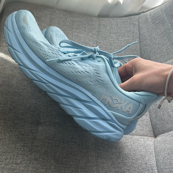 Hoka | Shoes | Wmns Clifton 8 Hokas Baby Blue | Poshmark
